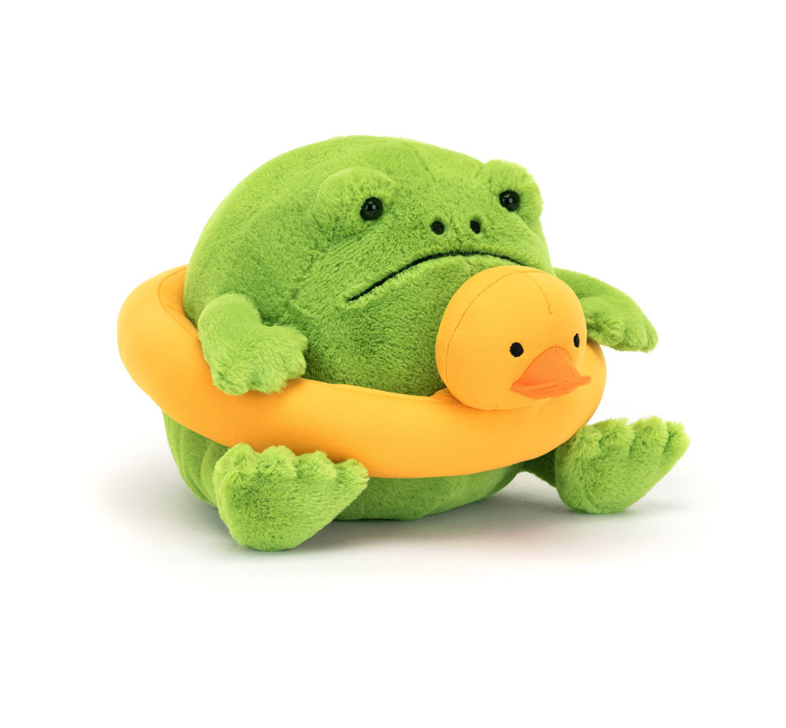 Jellycat Ricky Rain Frog Rubber Ring | Garden Gate Boutique